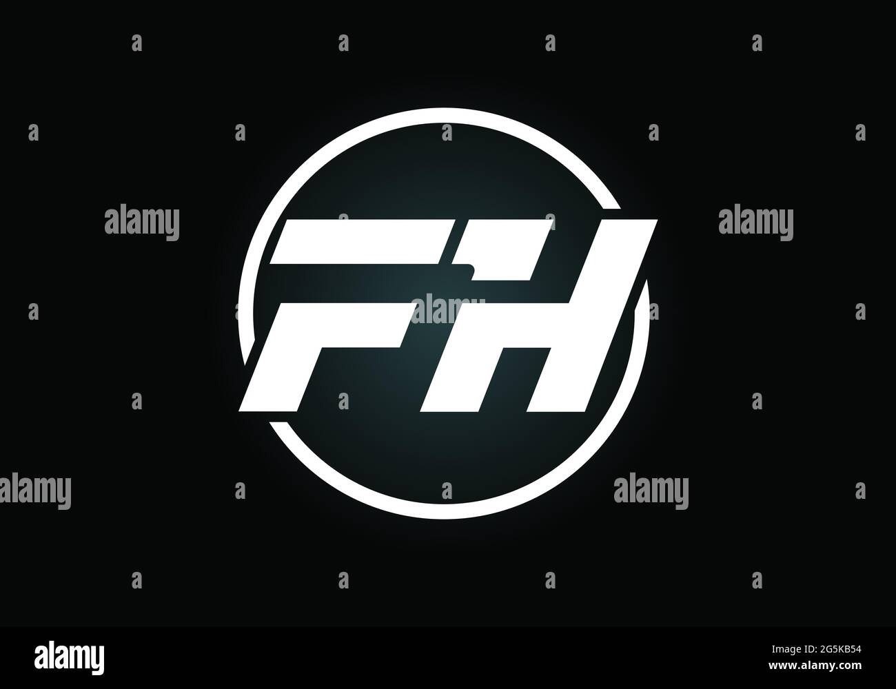 Initial F H Letter Logo With Creative Modern Business Typography Vector ...