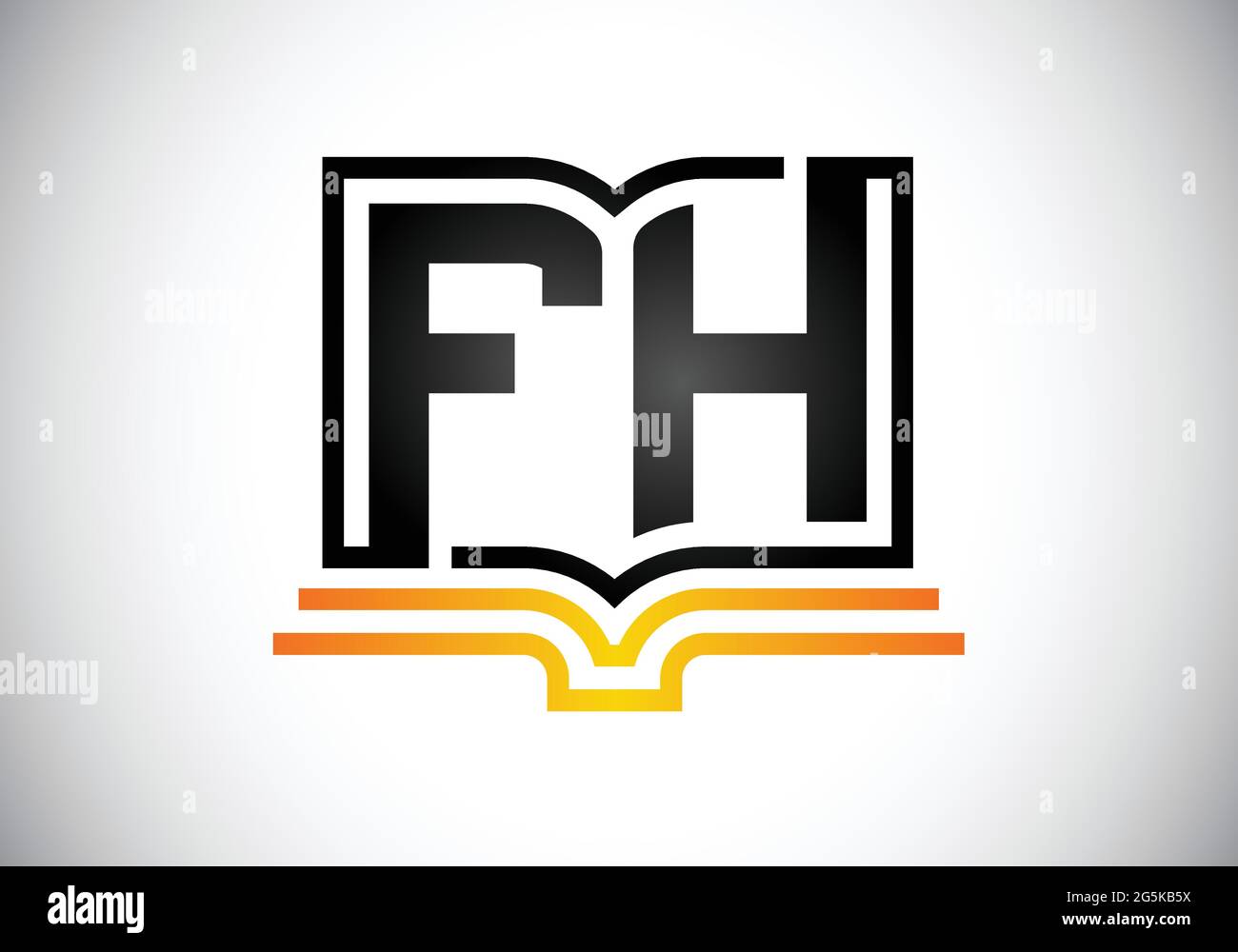 Initial F H Letter Logo With Creative Modern Business Typography Vector ...