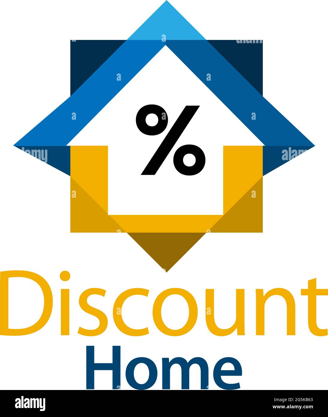 Discount home stock logo vector. Abstract house logo. Vector ...
