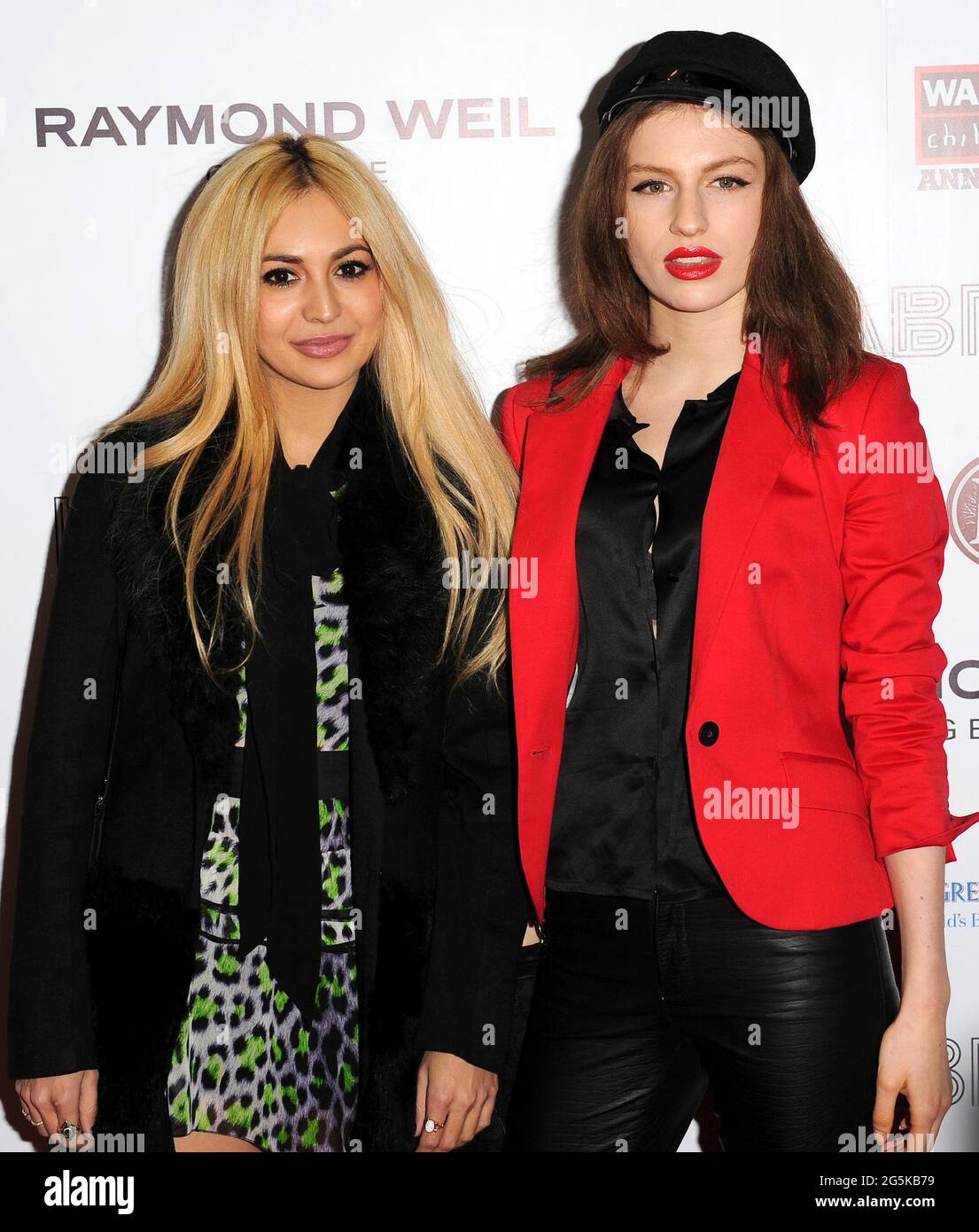 London, UK. 240113. Zara Martin and Tali Lennox at the Raymond Weil Pre ...