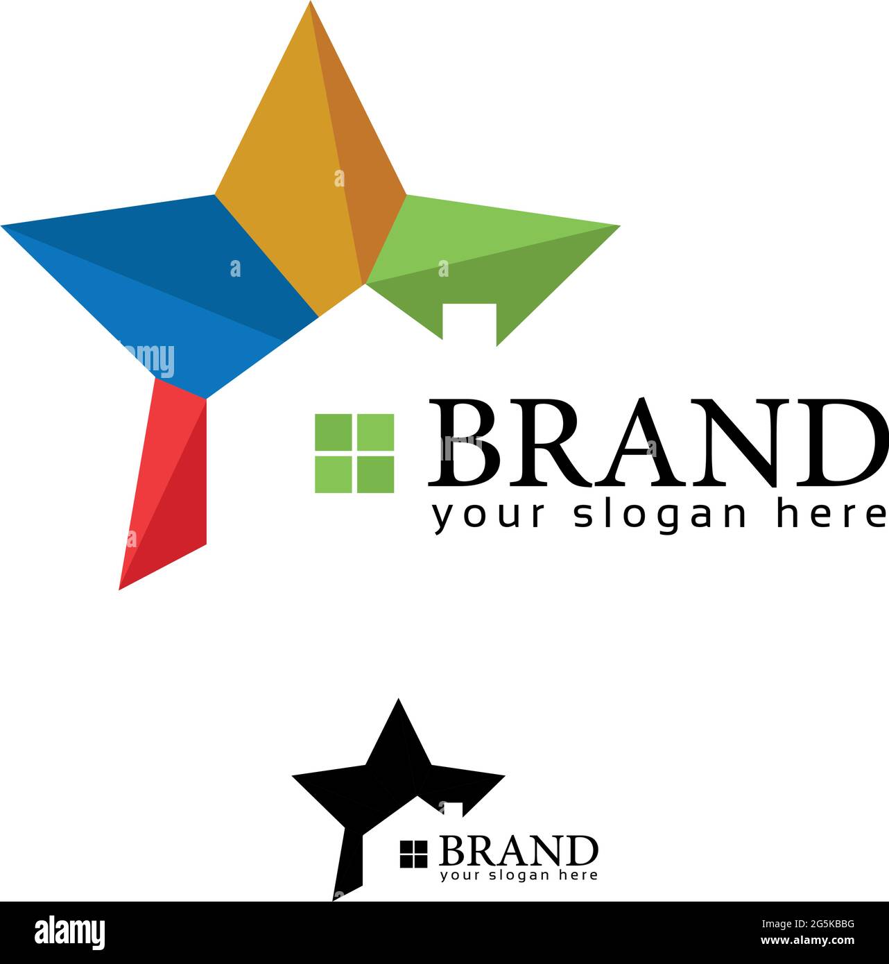 Star house stock logo vector. Abstract house logo. Vector Illustration ...
