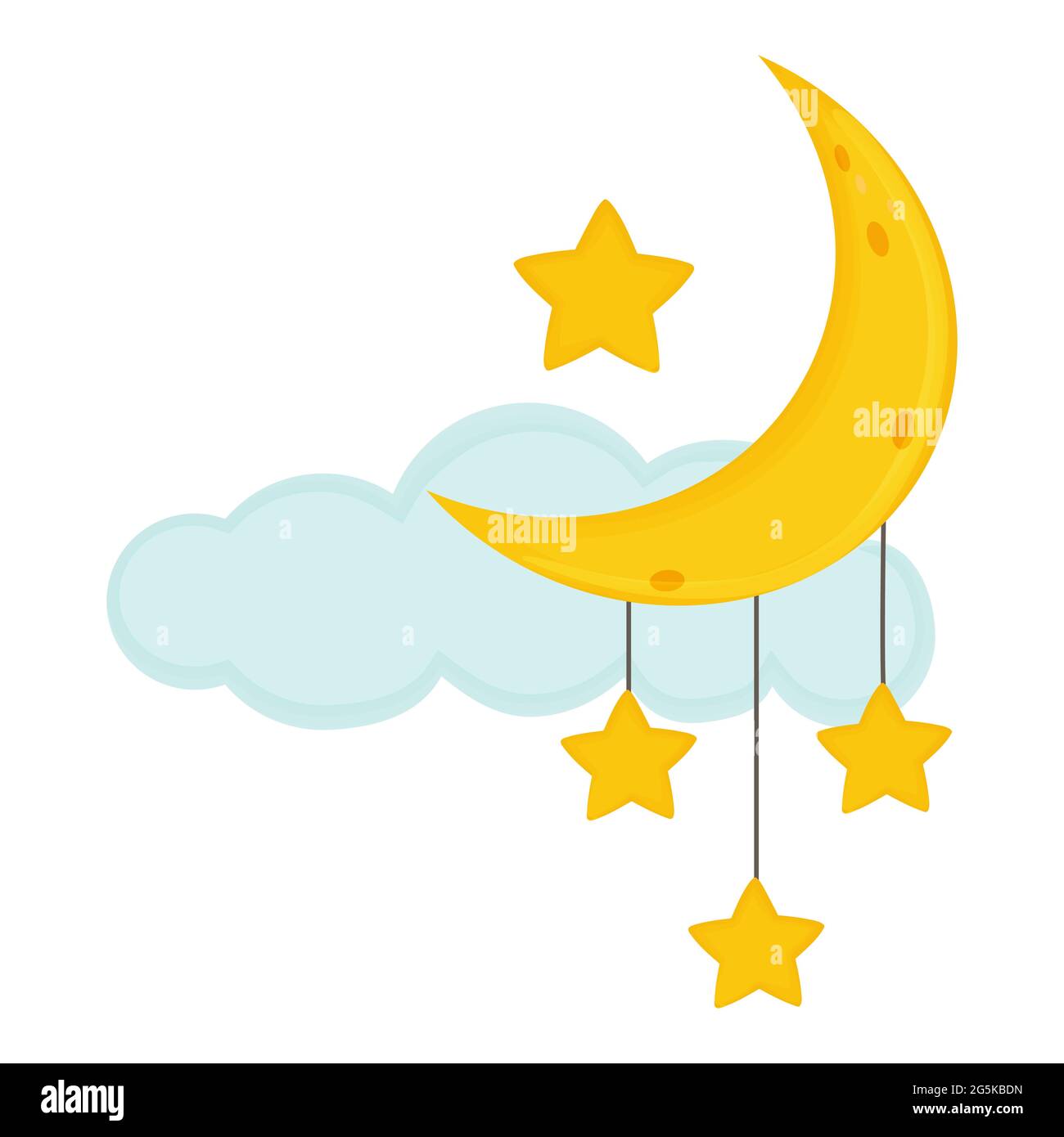 Moon cartoon hi-res stock photography and images - Alamy