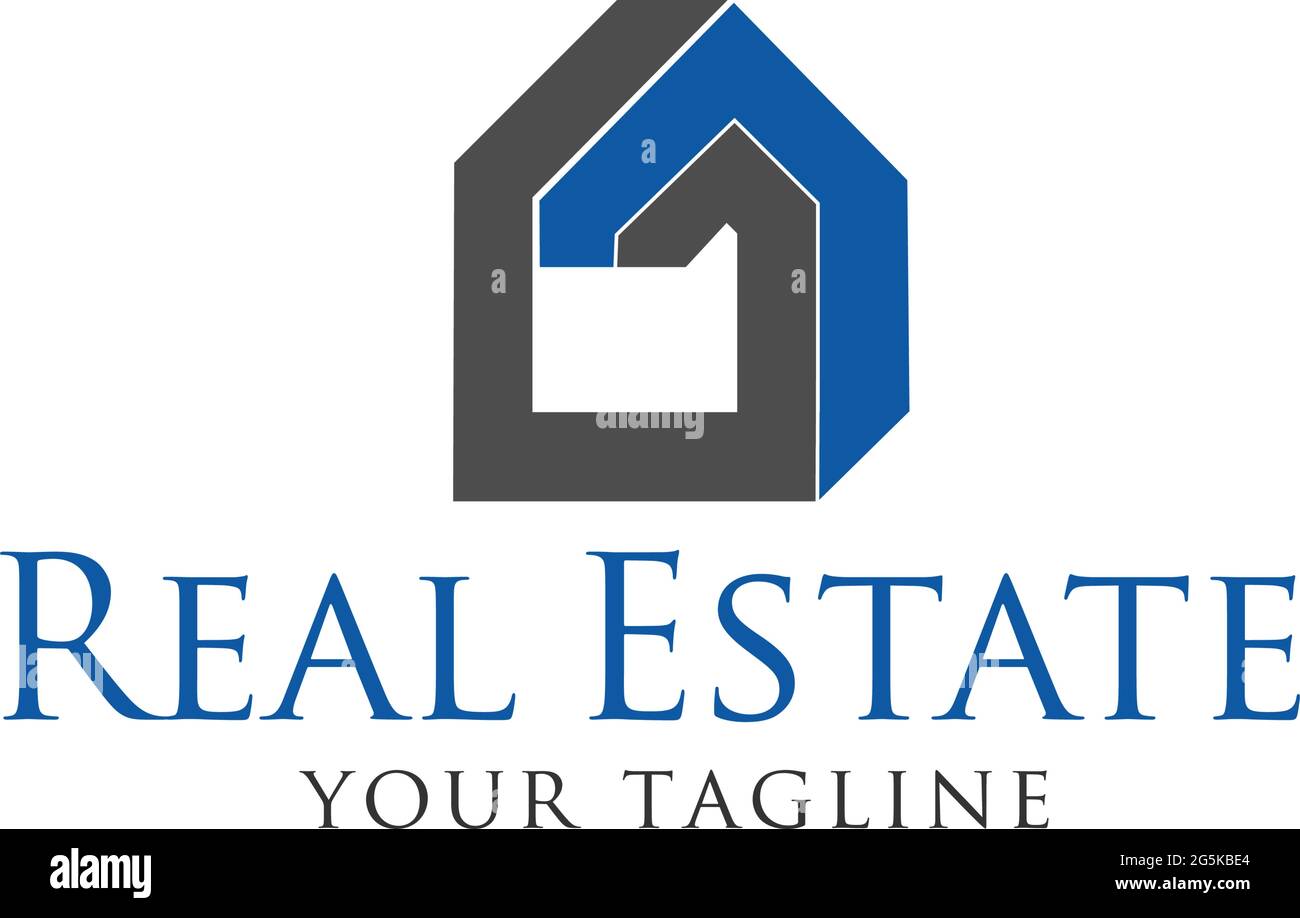 House stock logo vector. Abstract house logo - Colorful house. logo ...