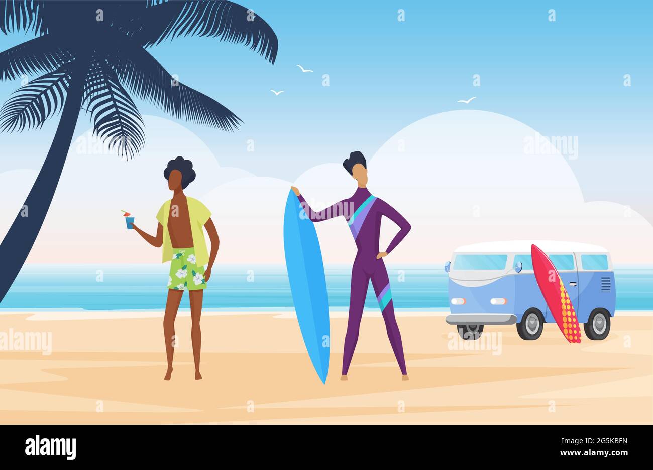 Boy surf cartoon illustration Stock Vector Images - Alamy