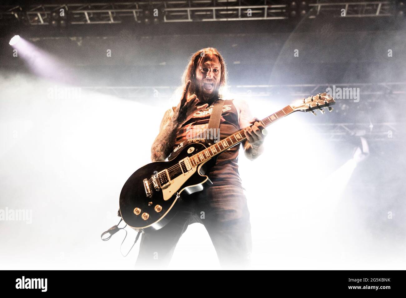 Oslo, Norway. 25th June, 2021. The Norwegian hard rock band Audrey ...