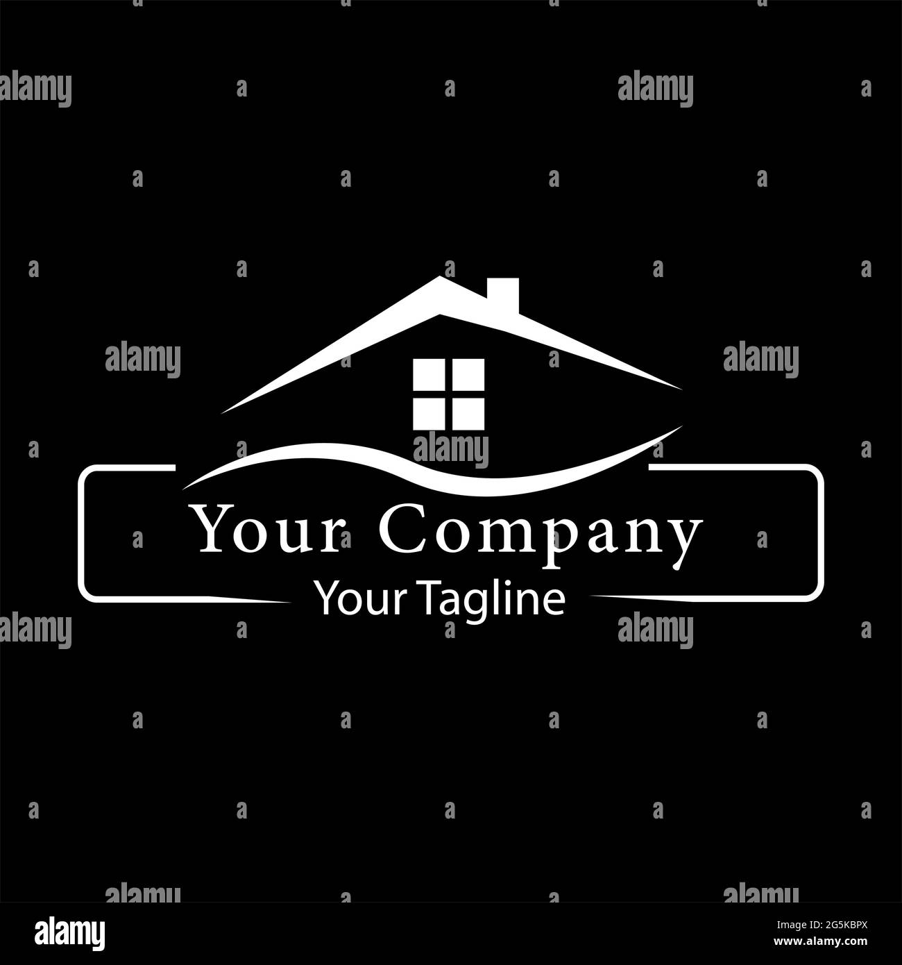 House stock logo vector. Abstract house logo - Colorful house. logo ...