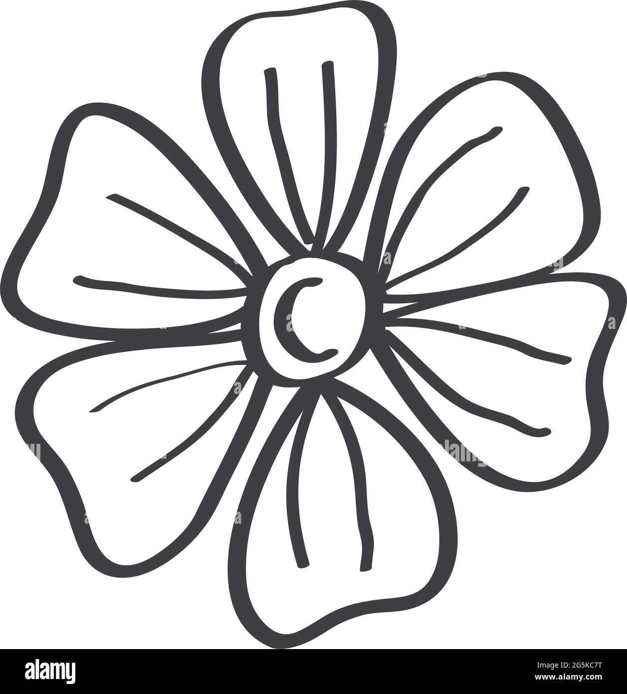 line flower icon Stock Vector Image & Art - Alamy