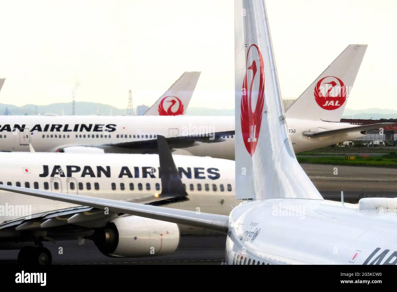Tokyo, Japan. 25th June, 2021. A Japan Airlines (JAL) airplanes seen at ...