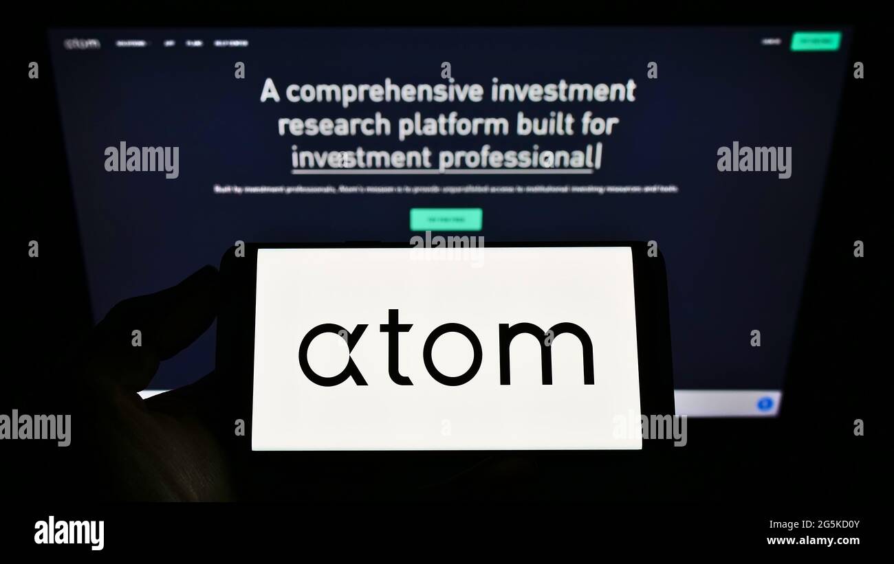 Atom logo hi-res stock photography and images - Alamy