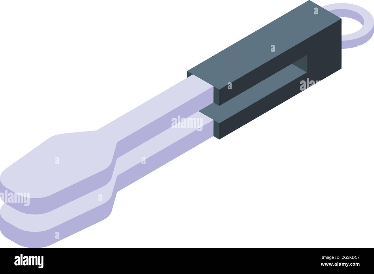 Bbq tongs icon isometric vector. Grill cooking tongs. Kitchen barbecue ...