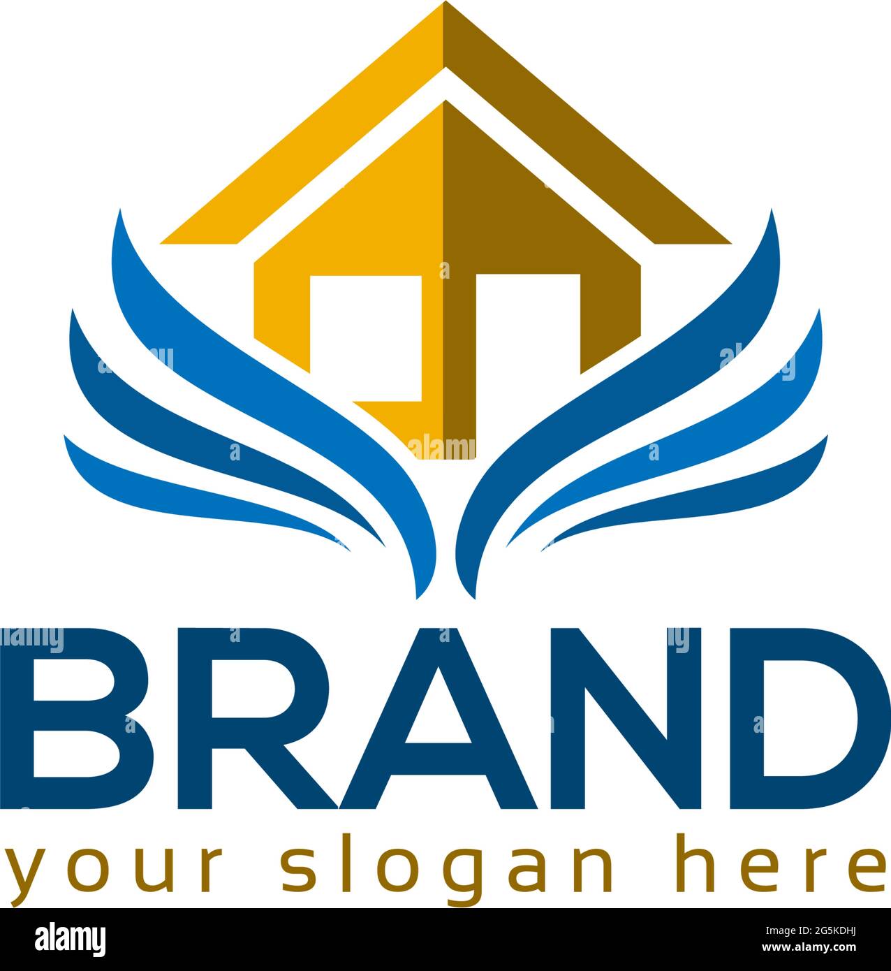 Colorful house logo template, flat design Stock Vector Image & Art - Alamy