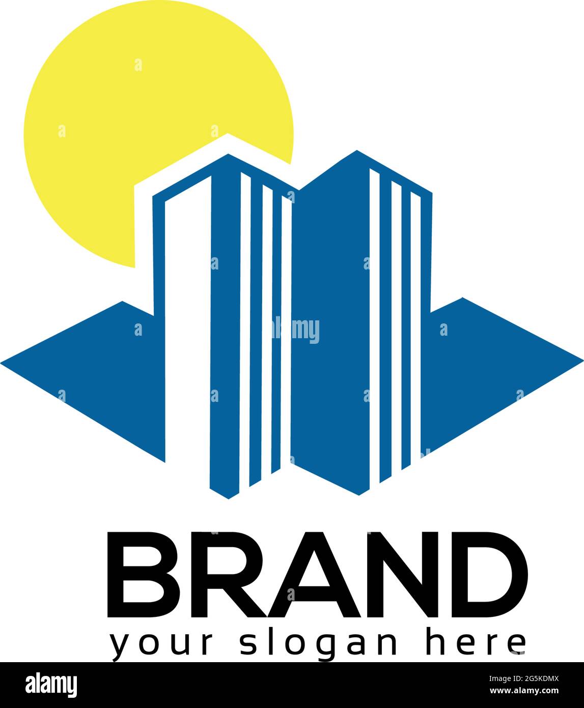 Building logo vector on white background Stock Vector Image & Art - Alamy