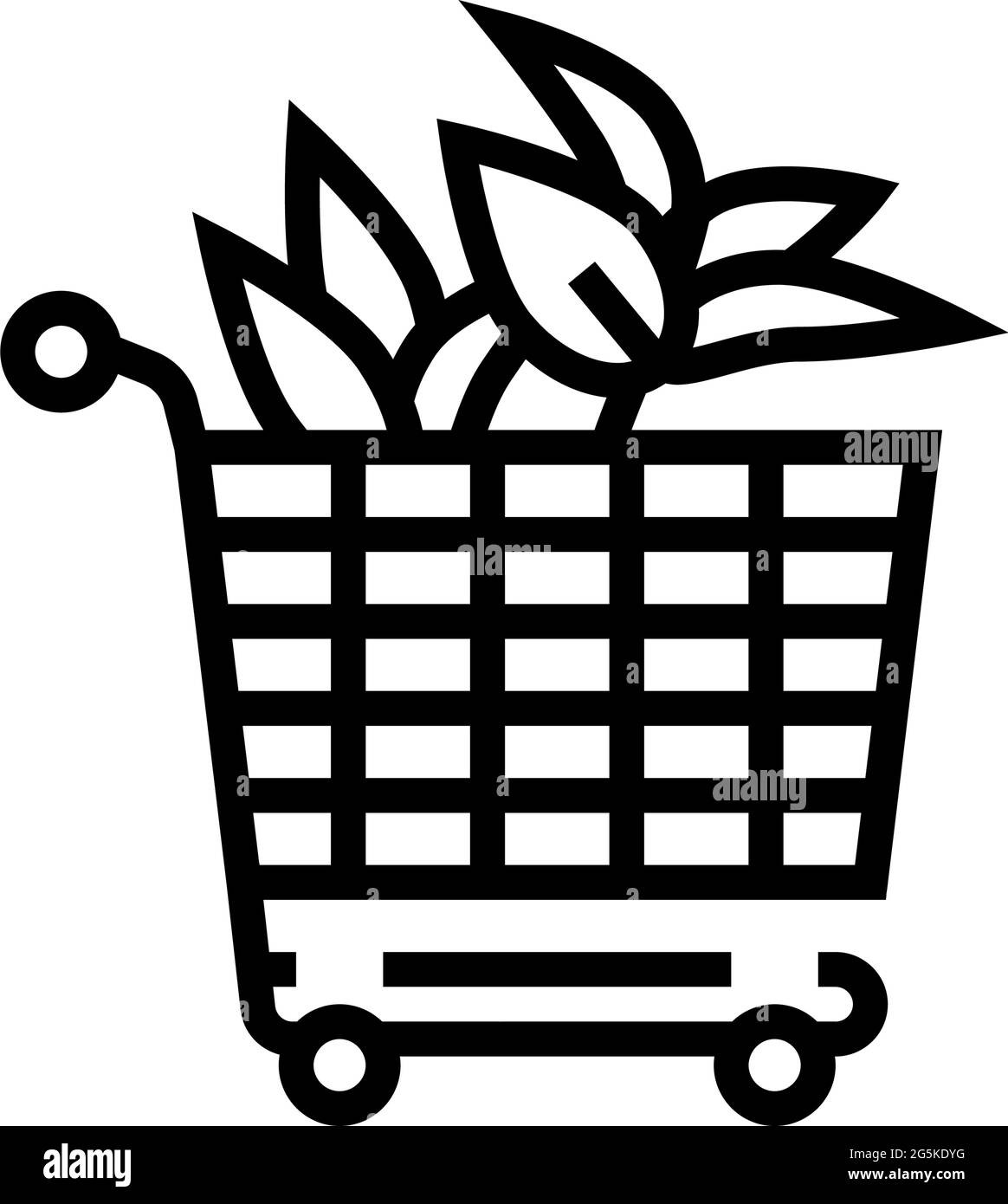 buying plant in floral store line icon vector illustration Stock Vector ...