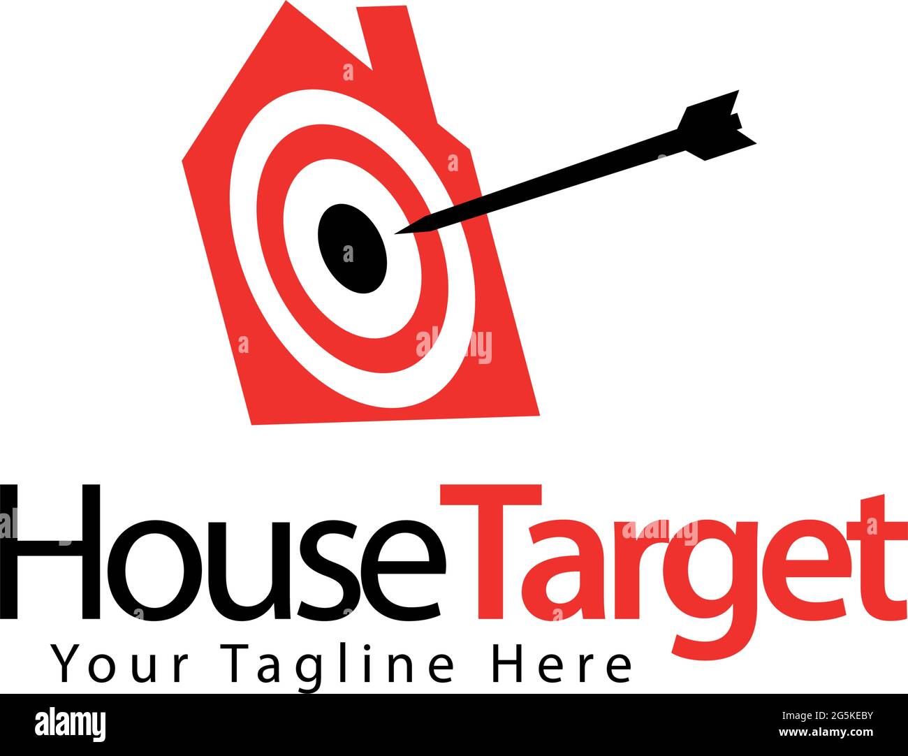 House target stock logo template, flat design Stock Vector Image & Art ...