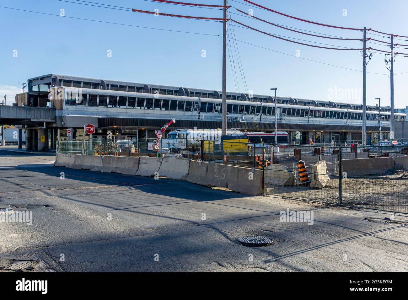 Kennedy subway station building, Scarborough, Canada, November 2020 ...