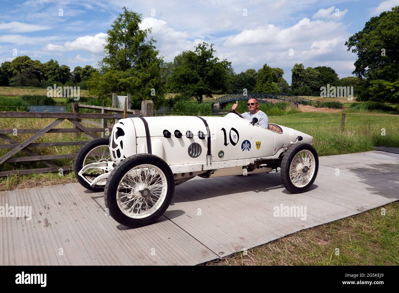 Fafnir Hall Scott Aero Special 1914/17, being demonstrated at the 2021 ...