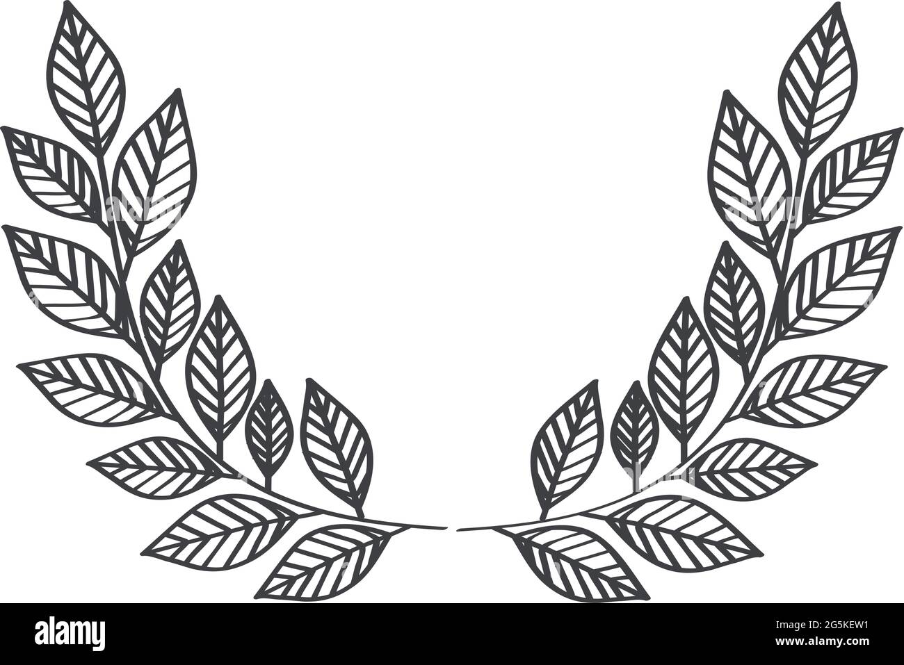 laurel wreath design Stock Vector Image & Art - Alamy