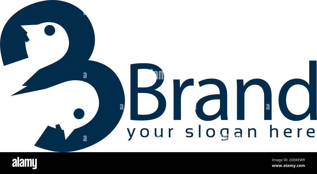 Three people logo stock. Stock logo template, flat design Stock Vector ...