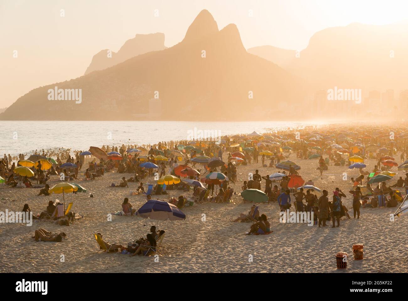 Rio de Janeiro, Brazil - September 13, 2020: Brazilians enjoy sunny ...