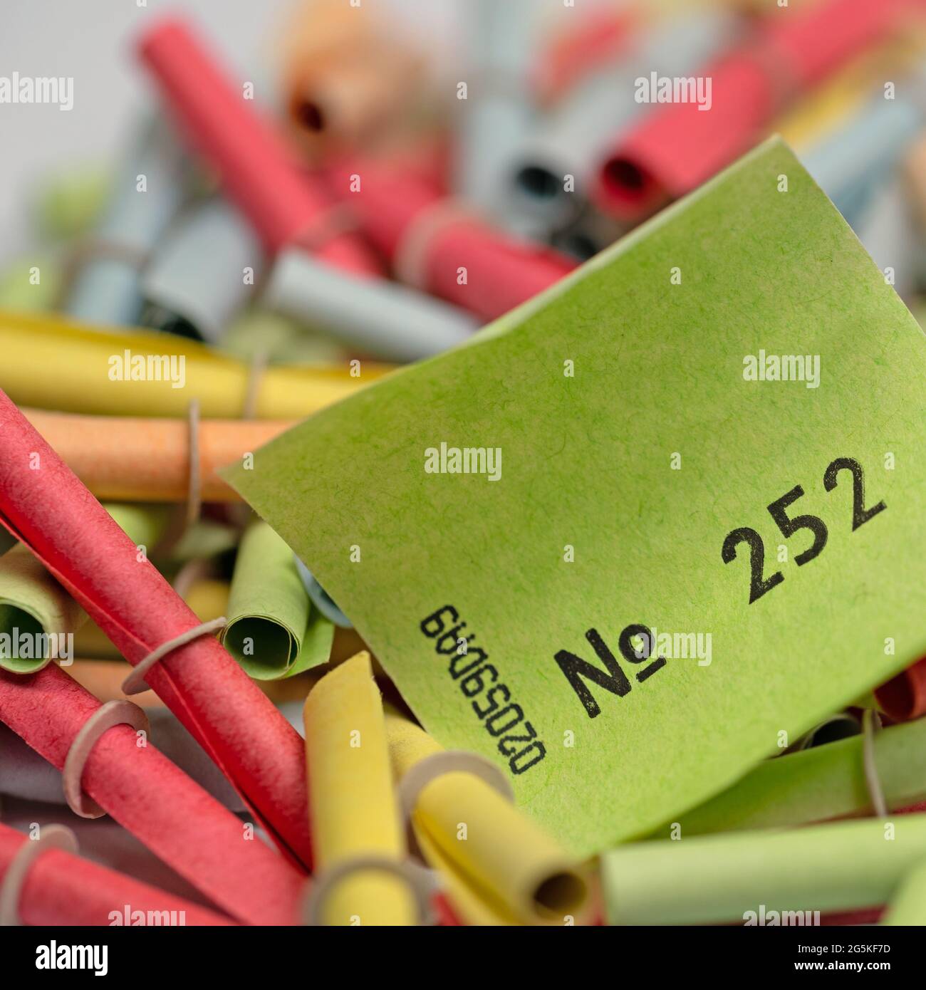 Number tickets hi-res stock photography and images - Alamy