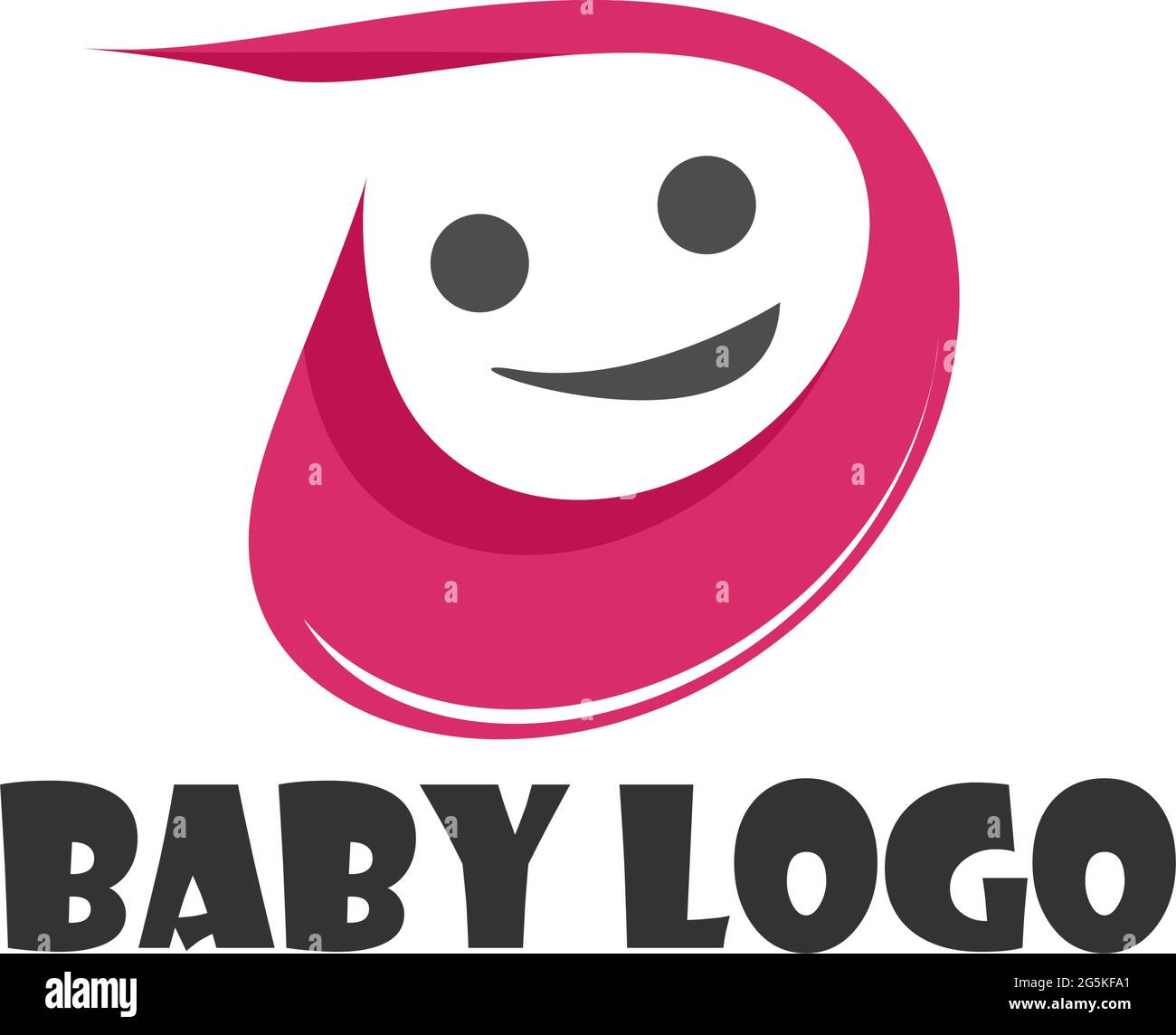 Baby funny stock logo template Stock Vector Image & Art - Alamy