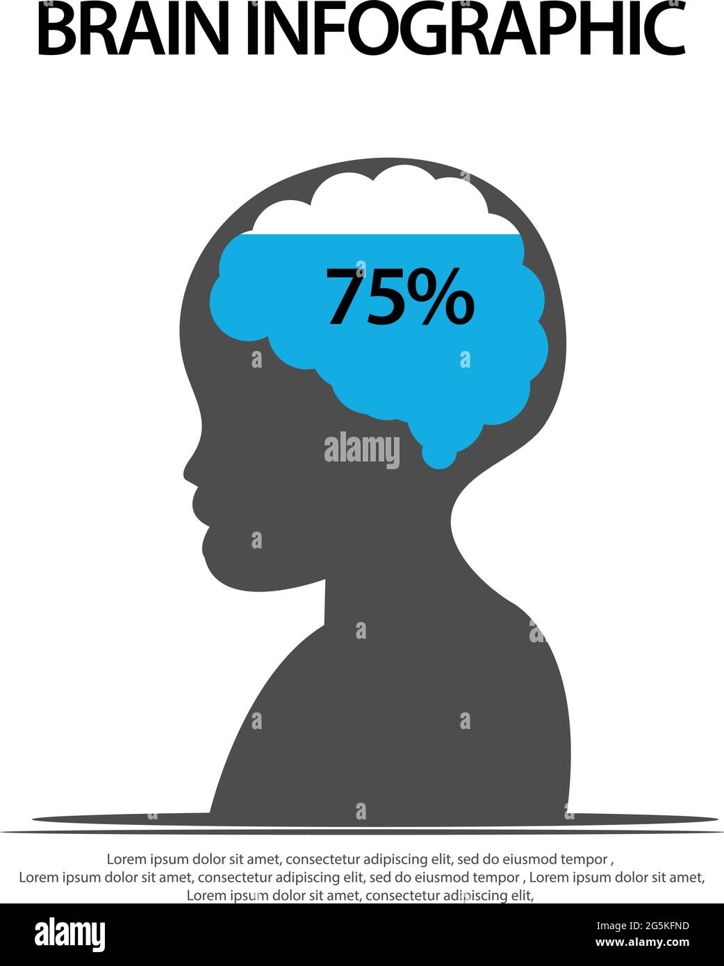 Brain infographic stock vector illustration Stock Vector Image & Art ...