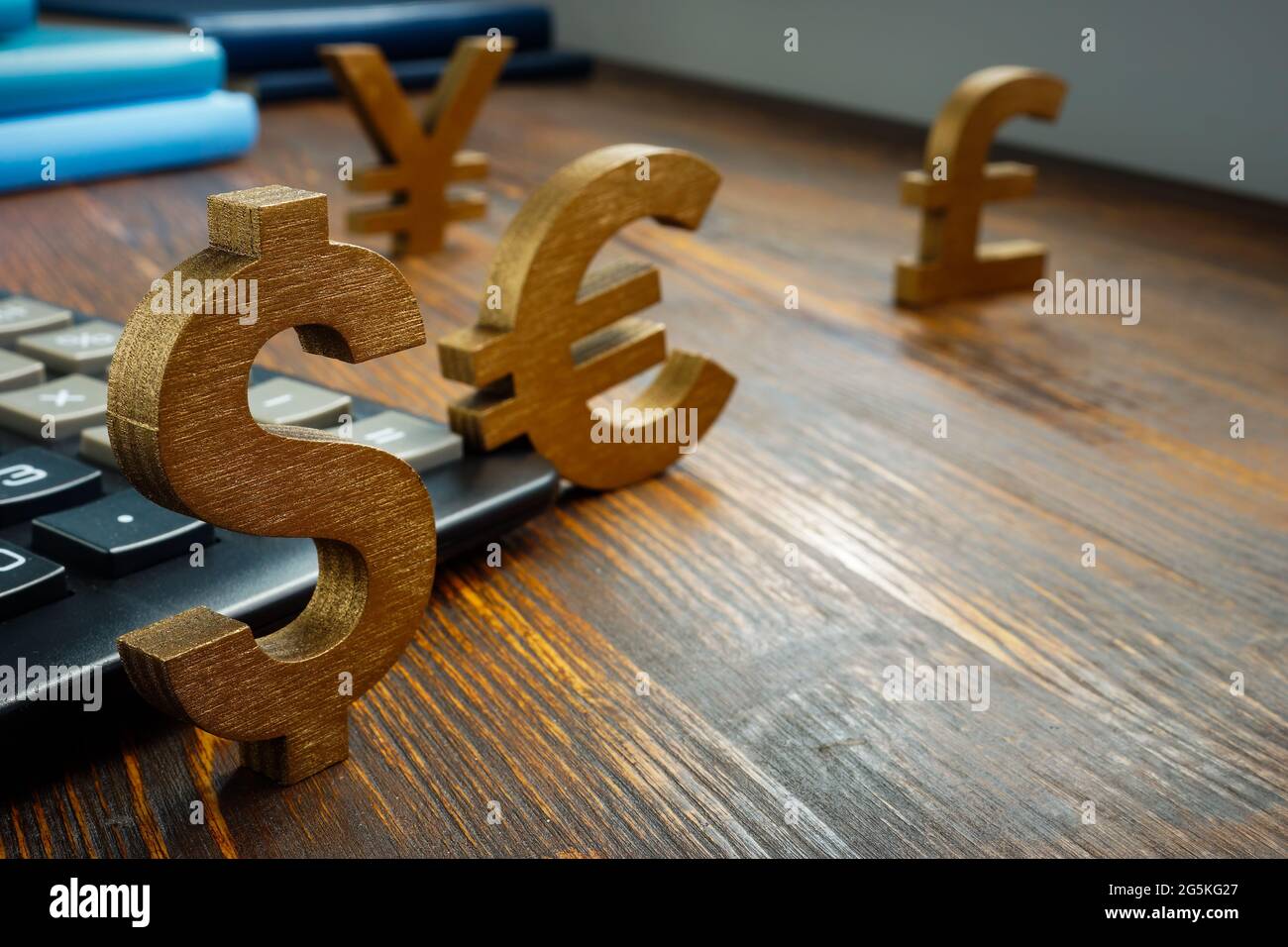 Global economic and currency exchange. Symbols of world currencies on ...