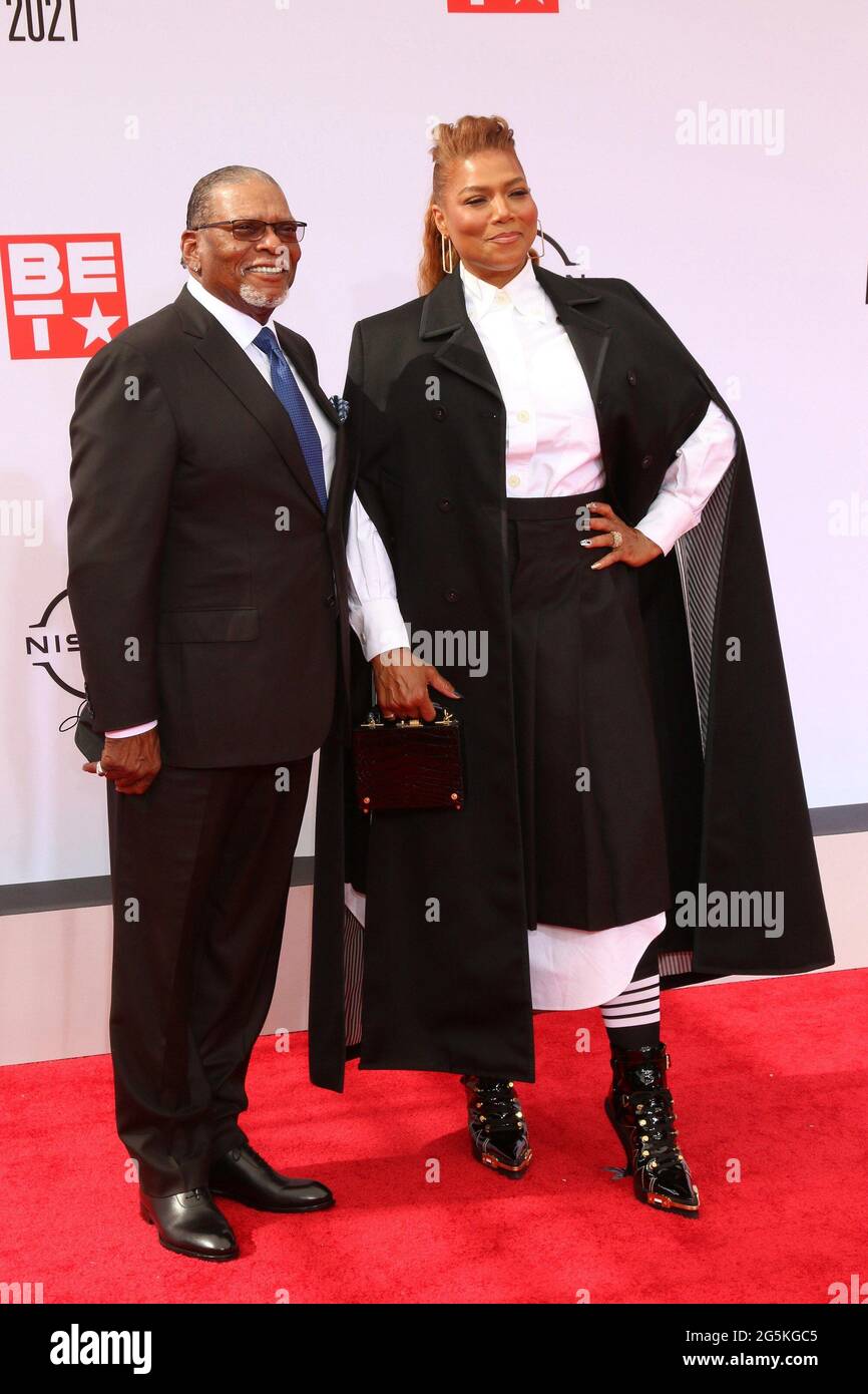 Los Angeles, CA. 27th June, 2021. Lancelot Owens Sr, Queen Latifah at ...