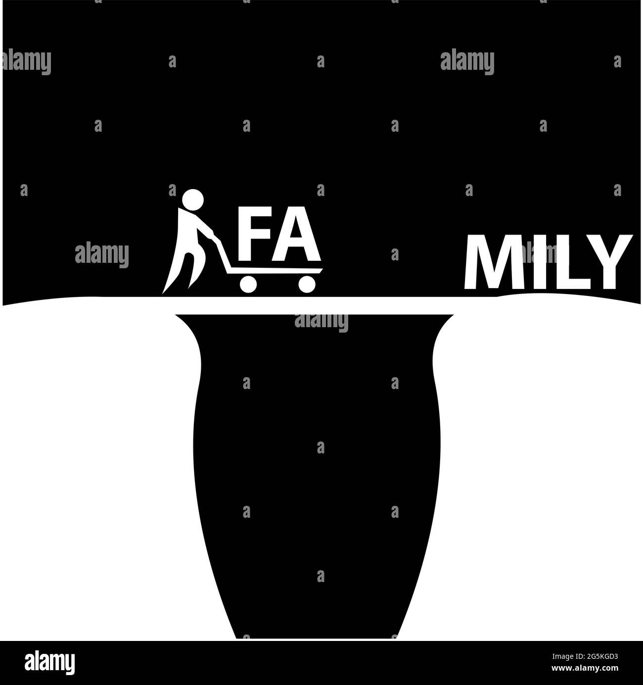 Family slogan with people unite family Stock Vector Image & Art - Alamy