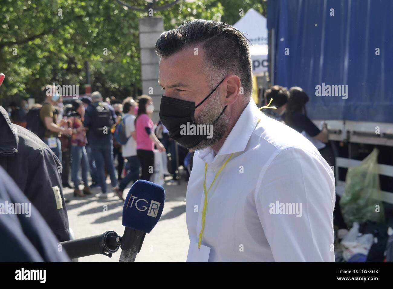 Alessandro Zan during manifestation in Milan for DDL Zan (Photo by Luca ...