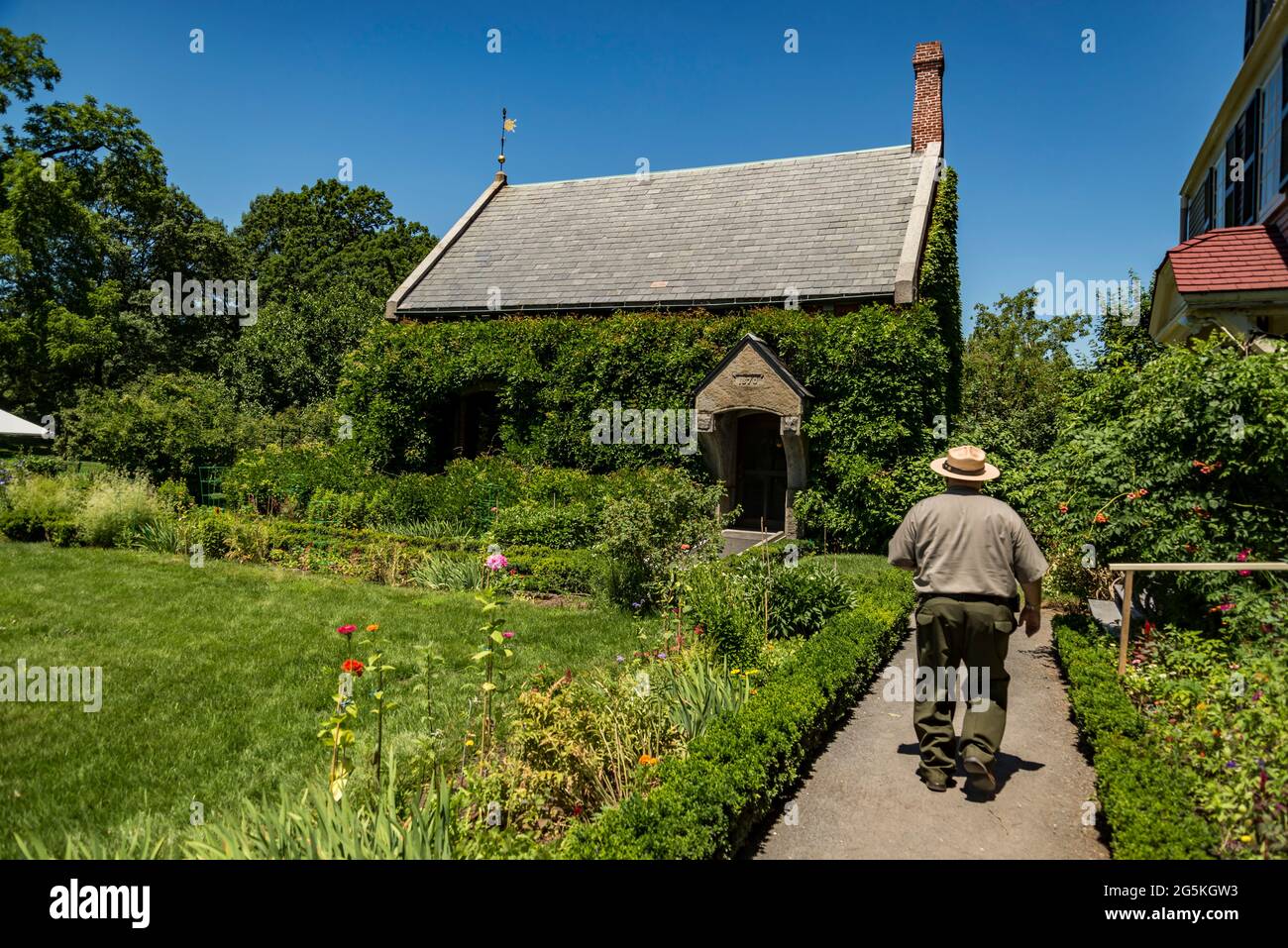 Exteriori of John Adams house in Quincy, MA Stock Photo - Alamy