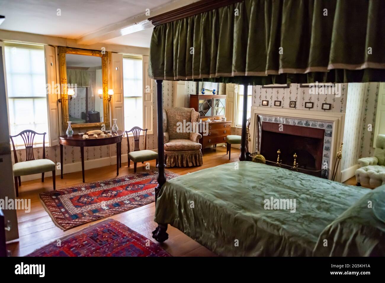 Interioro of John Adams house in Quincy, MA Stock Photo - Alamy