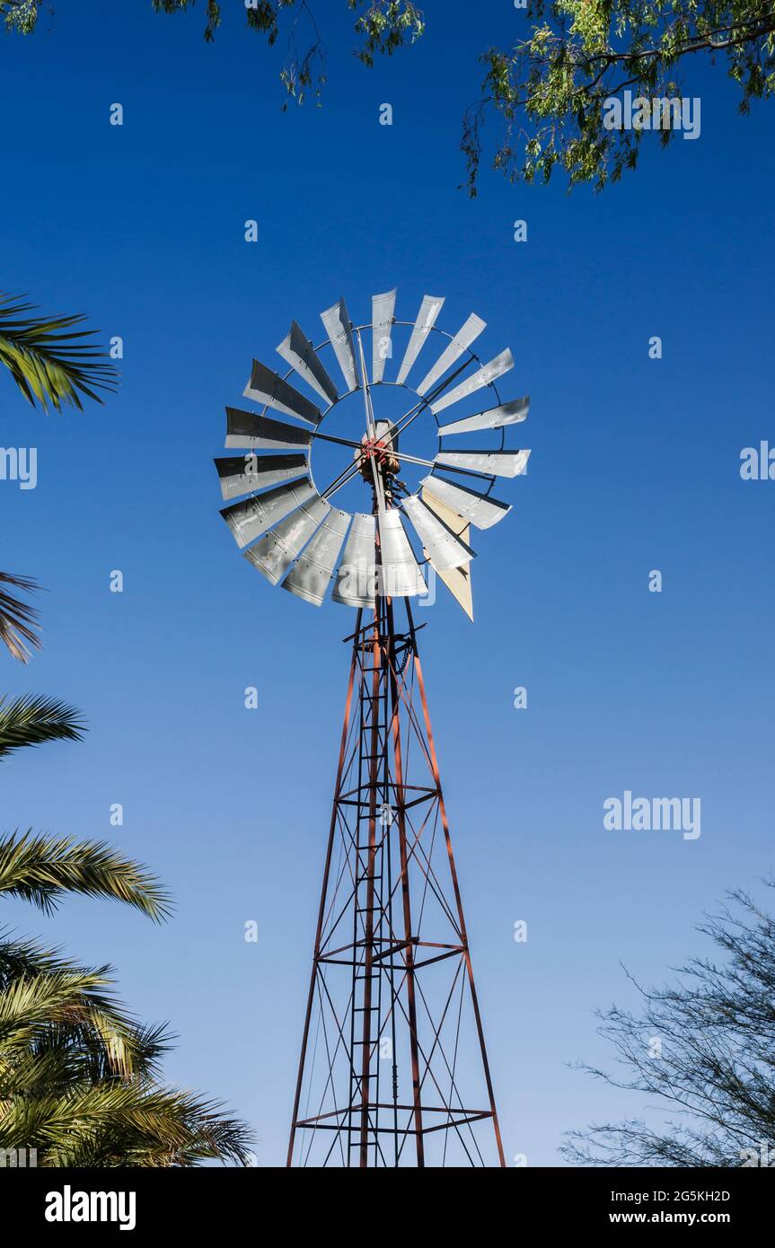 Old windmill, alternative energy generation by wind energy Stock Photo ...