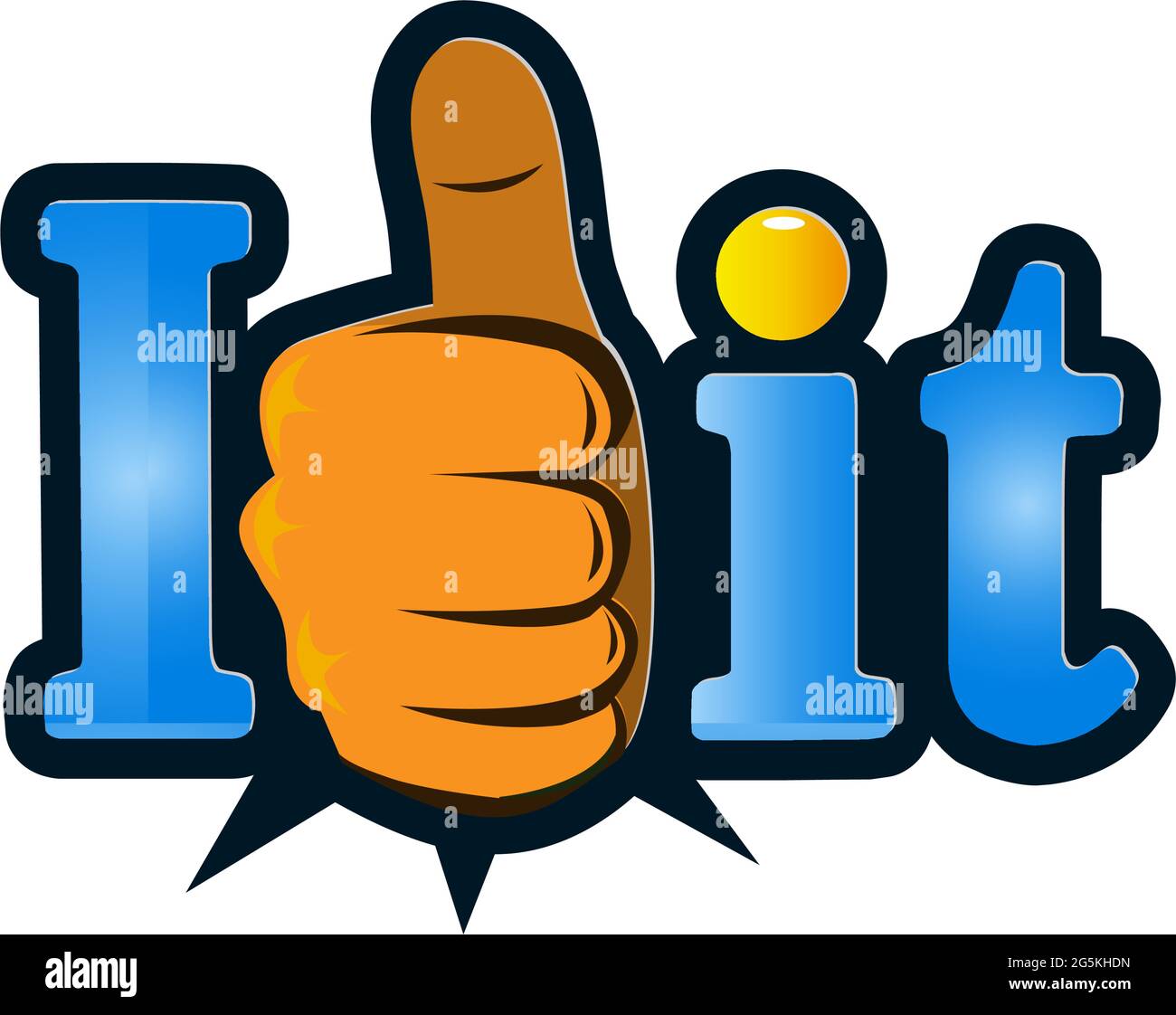 I like it with thumb, icon stock-vector Stock Vector Image & Art - Alamy