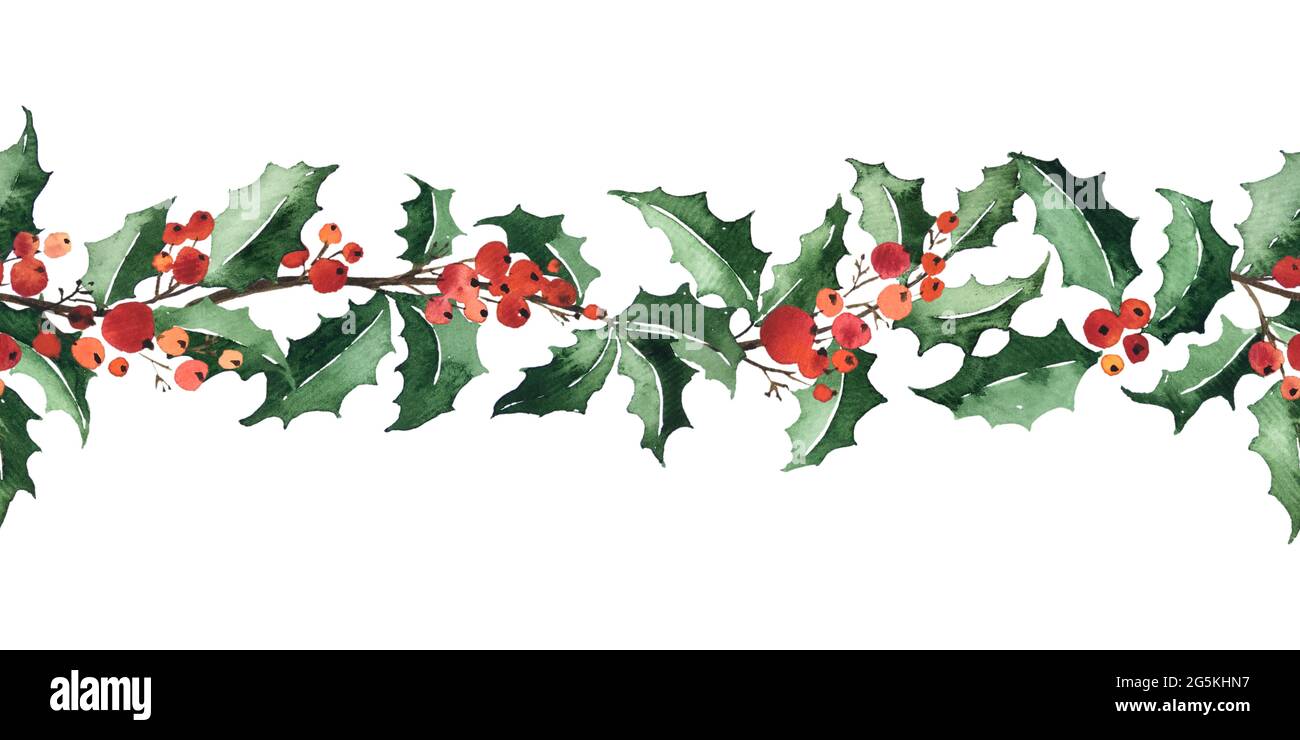 Christmas pattern border horizontal hi-res stock photography and images ...