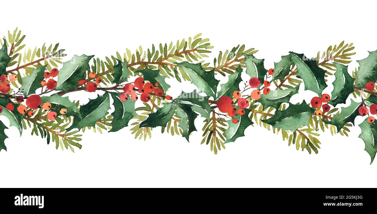 Holly Berry Borders Clipart