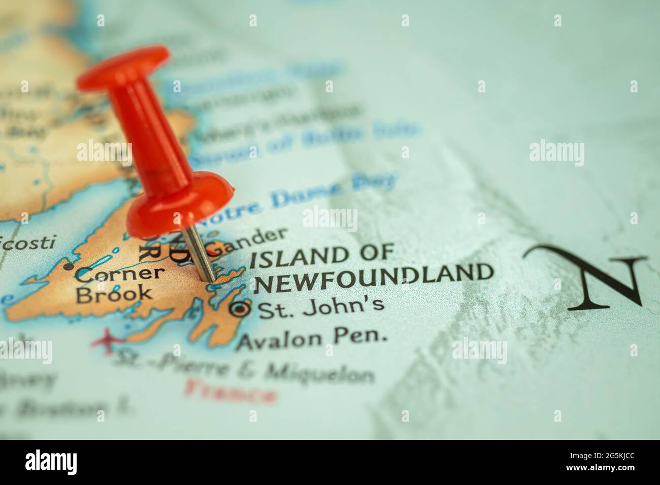 Newfoundland canada province map hi-res stock photography and images ...