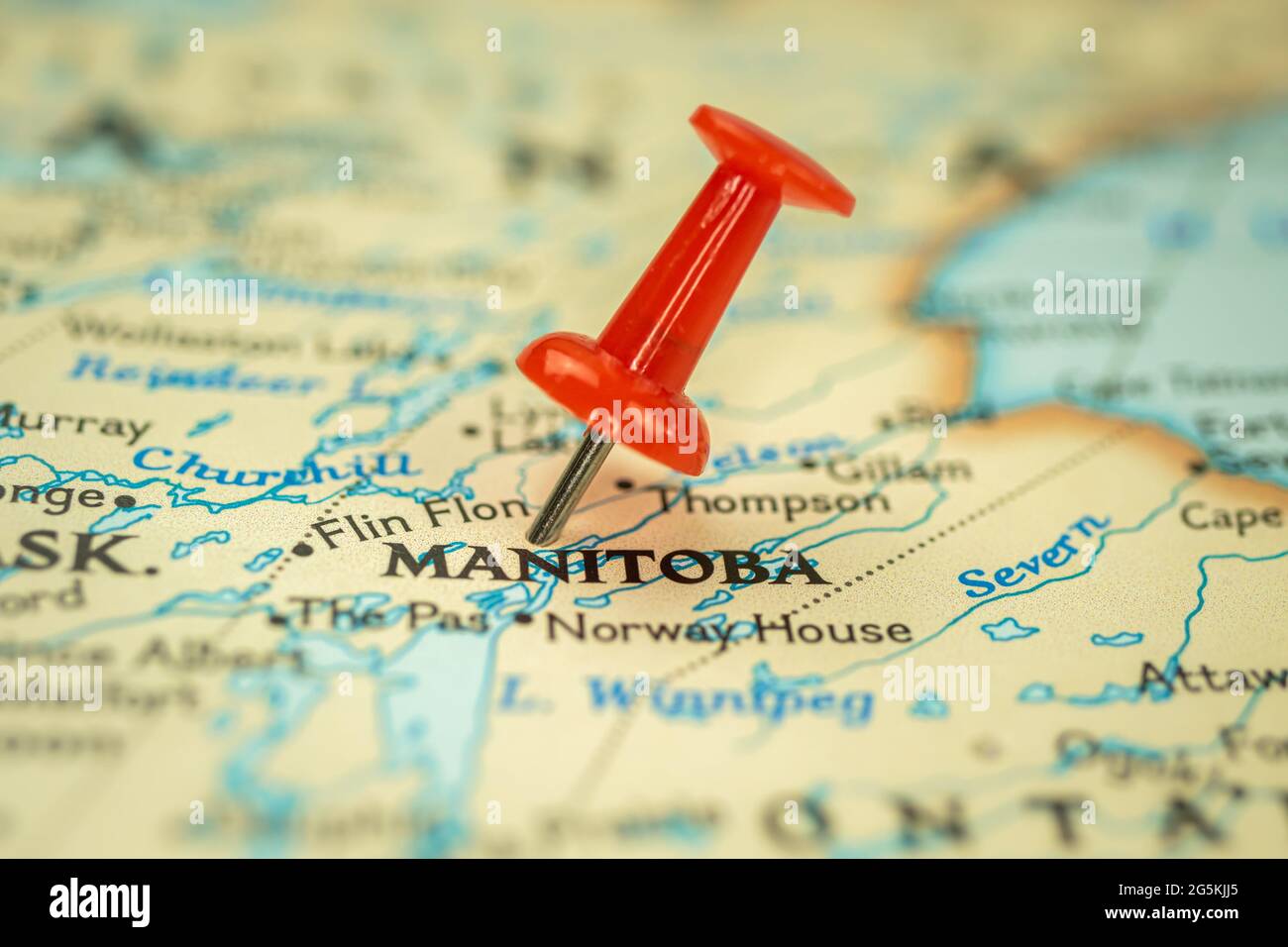Manitoba province map hi-res stock photography and images - Alamy