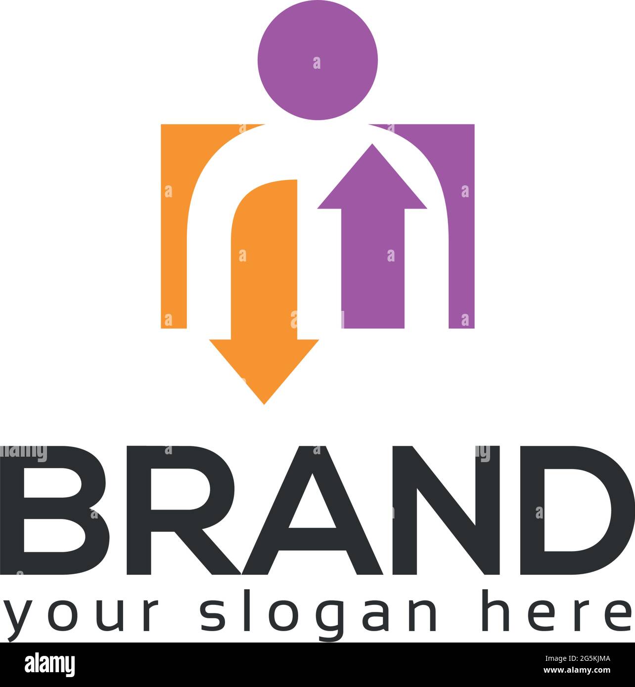 Person logo vector, Flat logo design Stock Vector Image & Art - Alamy