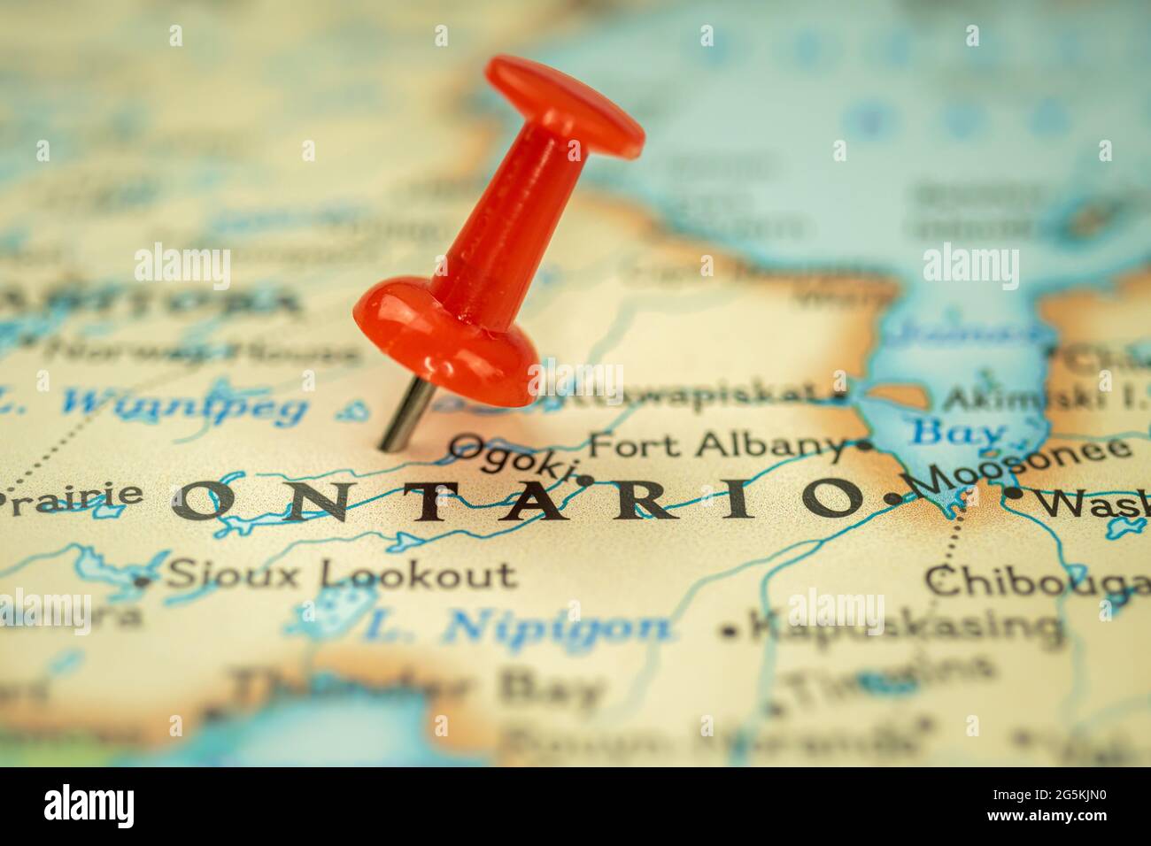 Ontario province map hi-res stock photography and images - Alamy