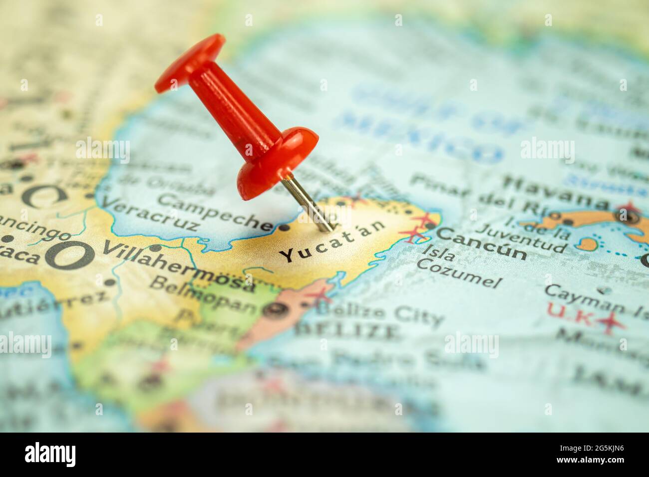 Mexico map pin hi-res stock photography and images - Alamy