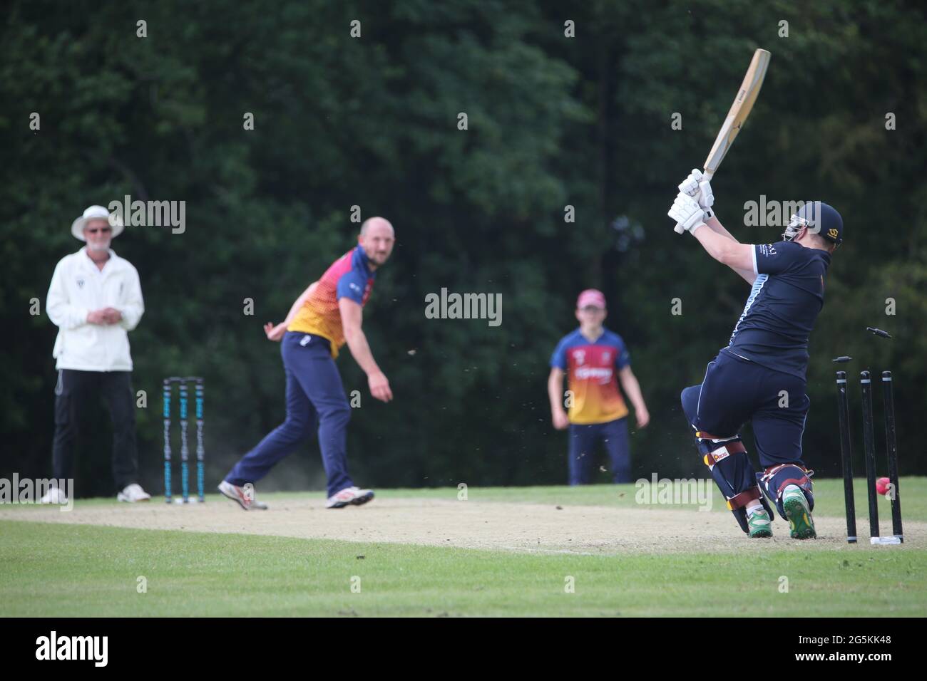 Bronwydd CC v Llanelli CC Stock Photo - Alamy