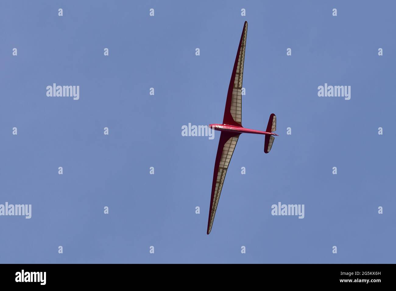 Slingsby Petrel vintage glider in flight Stock Photo - Alamy