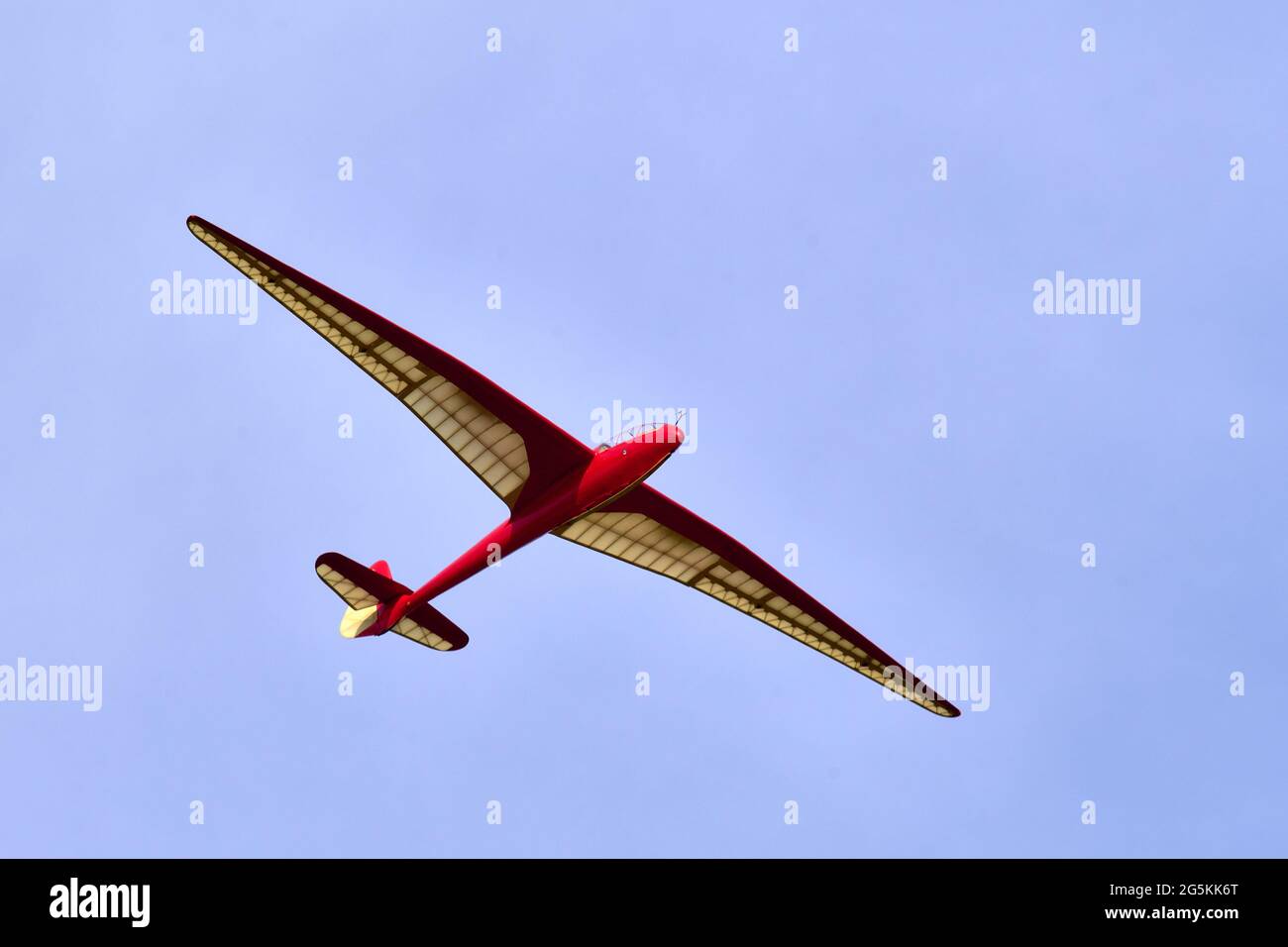 Slingsby Petrel vintage glider in flight Stock Photo - Alamy