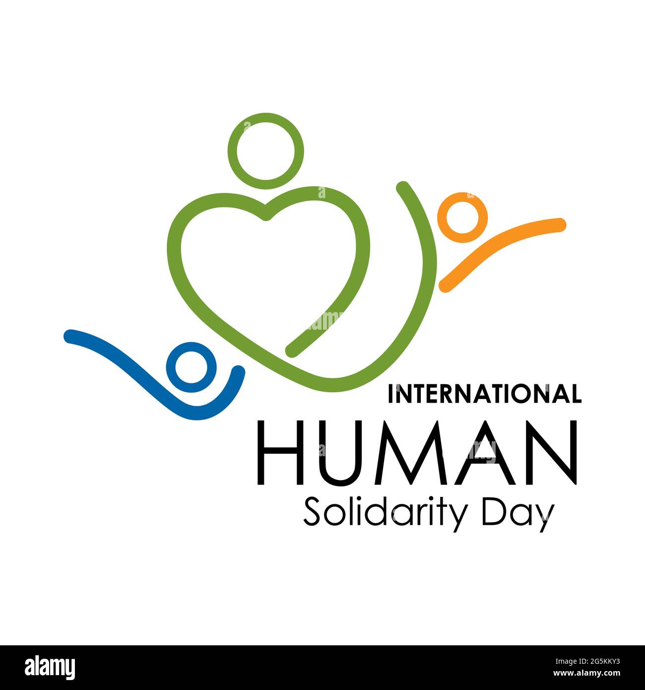 International Human Solidarity Day vector. Flat design. Vector ...