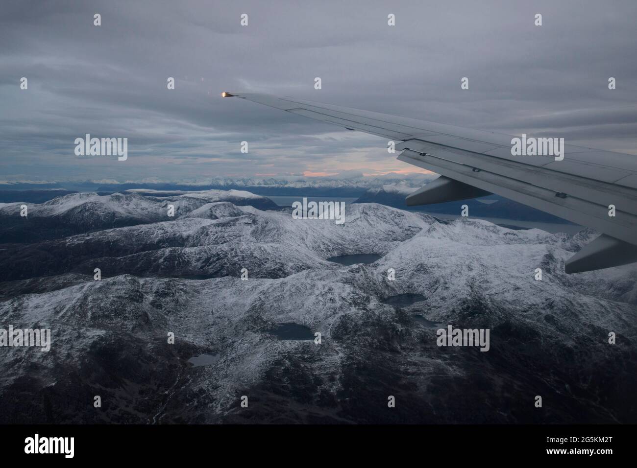 Flying over Northern Norway Norway Stock Photo - Alamy