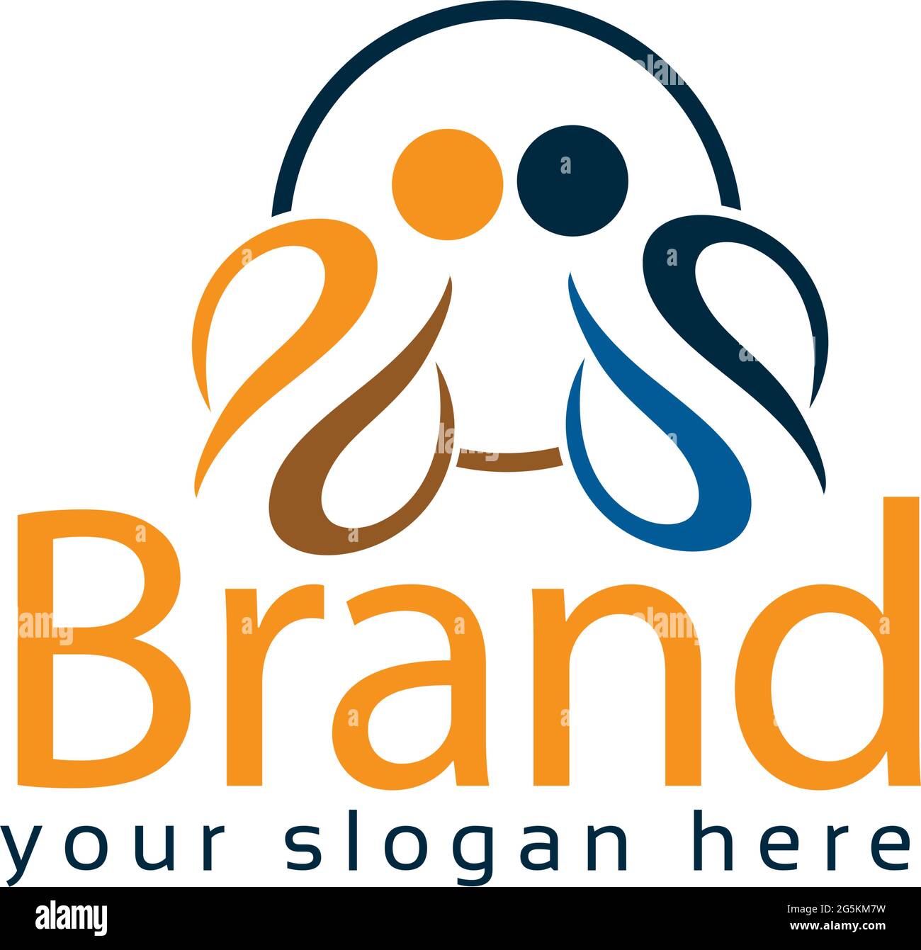 Competition people logo template, colorful people. Vector Illustration ...