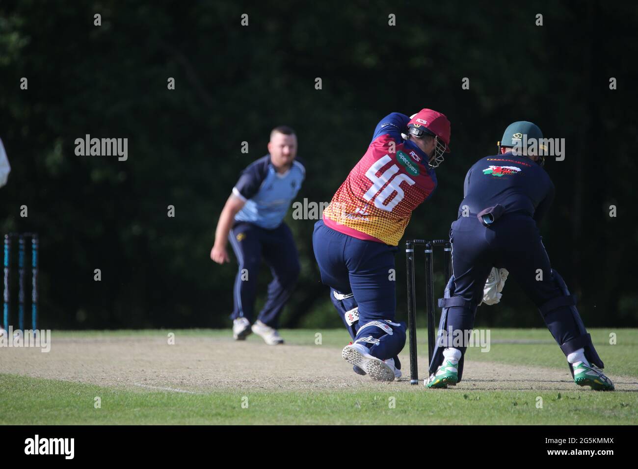 Bronwydd CC v Llanelli CC Stock Photo - Alamy