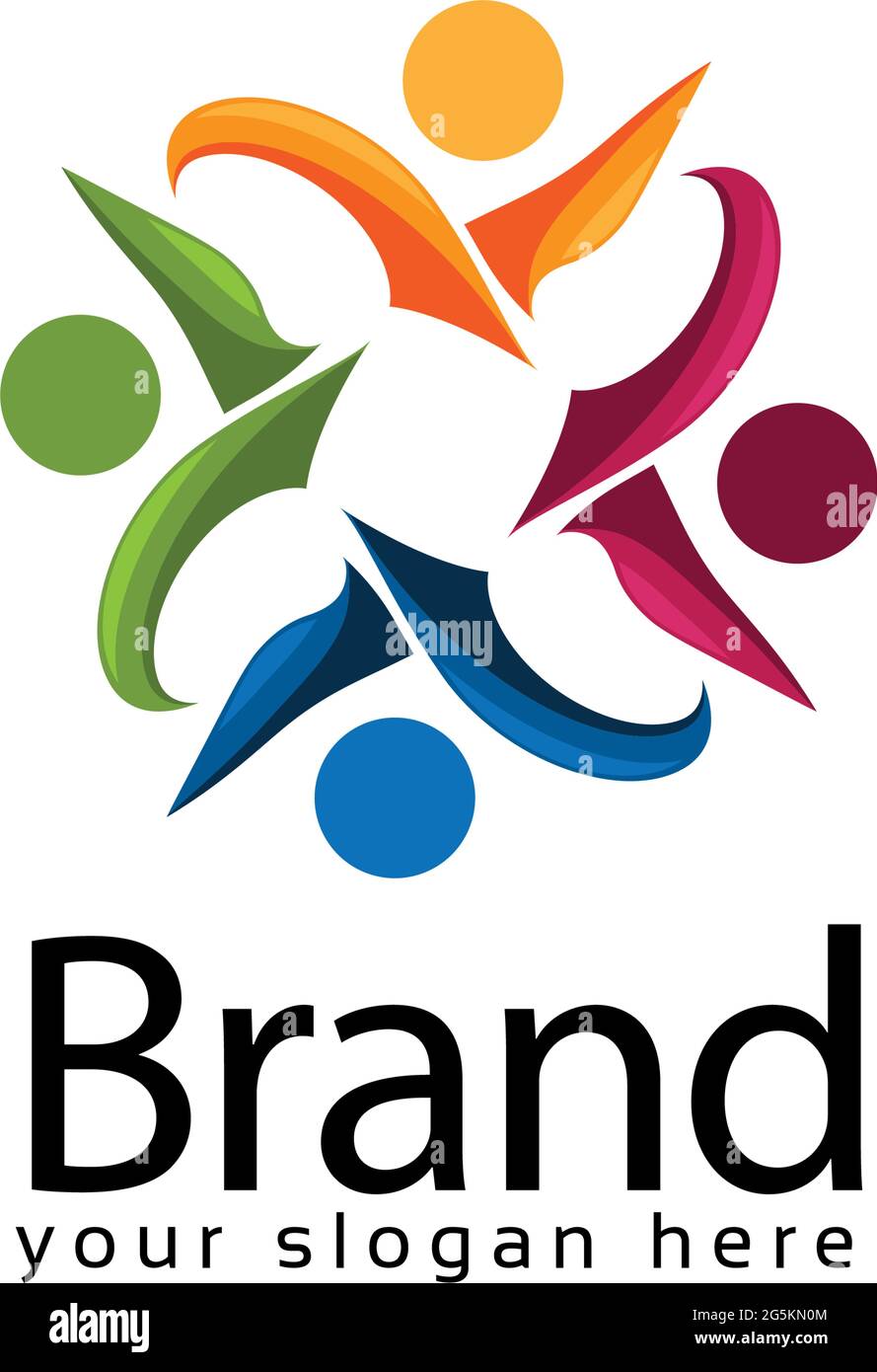 Community people concept. Icon of people together Stock Vector Image ...