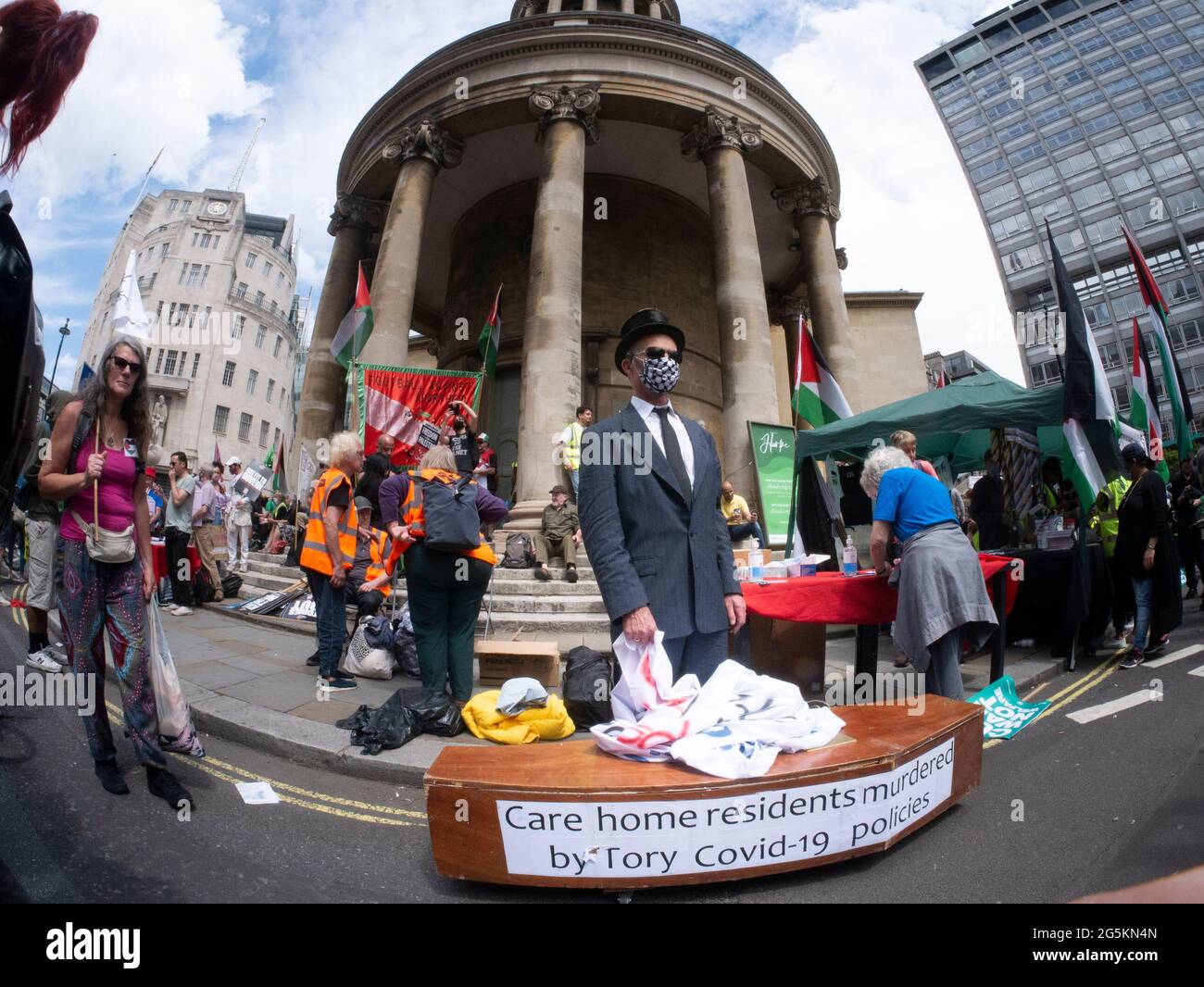 London protests, Activists protest in Central London at the People's ...